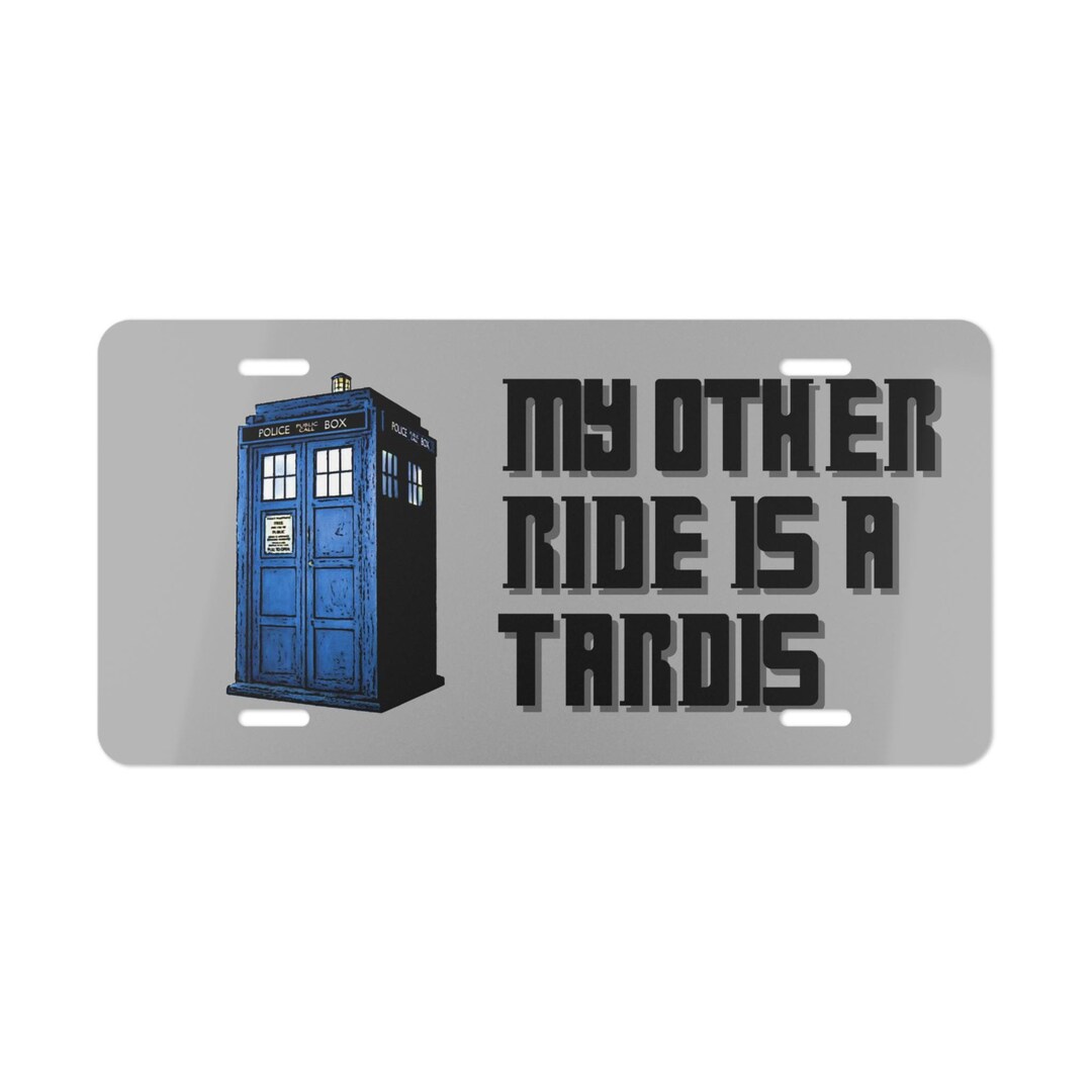 Customizable Tardis-inspired Vanity Plate #1 Perfect for Doctor Who ...