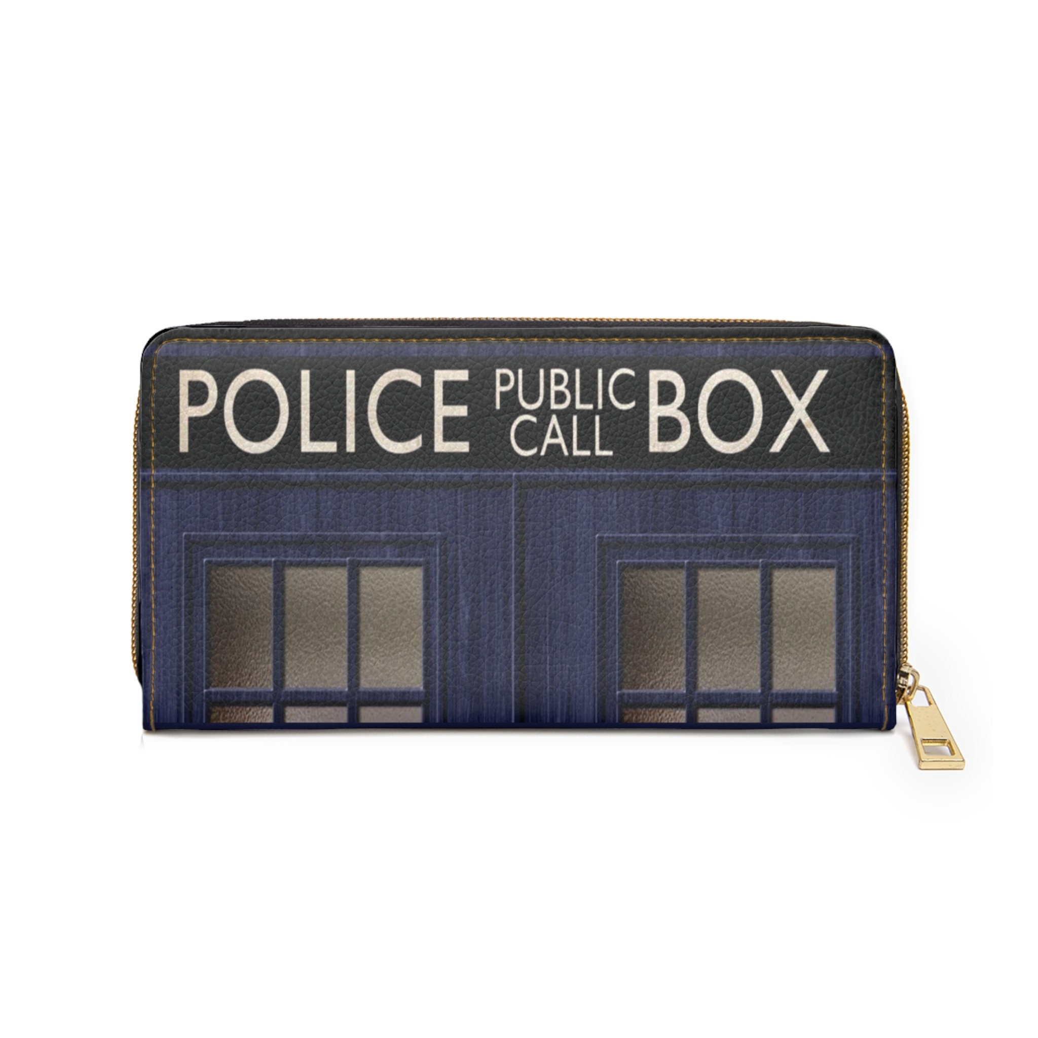 Tardis/starry Night-inspired Zipper Wallet, Wallet for Doctor Who Fans ...