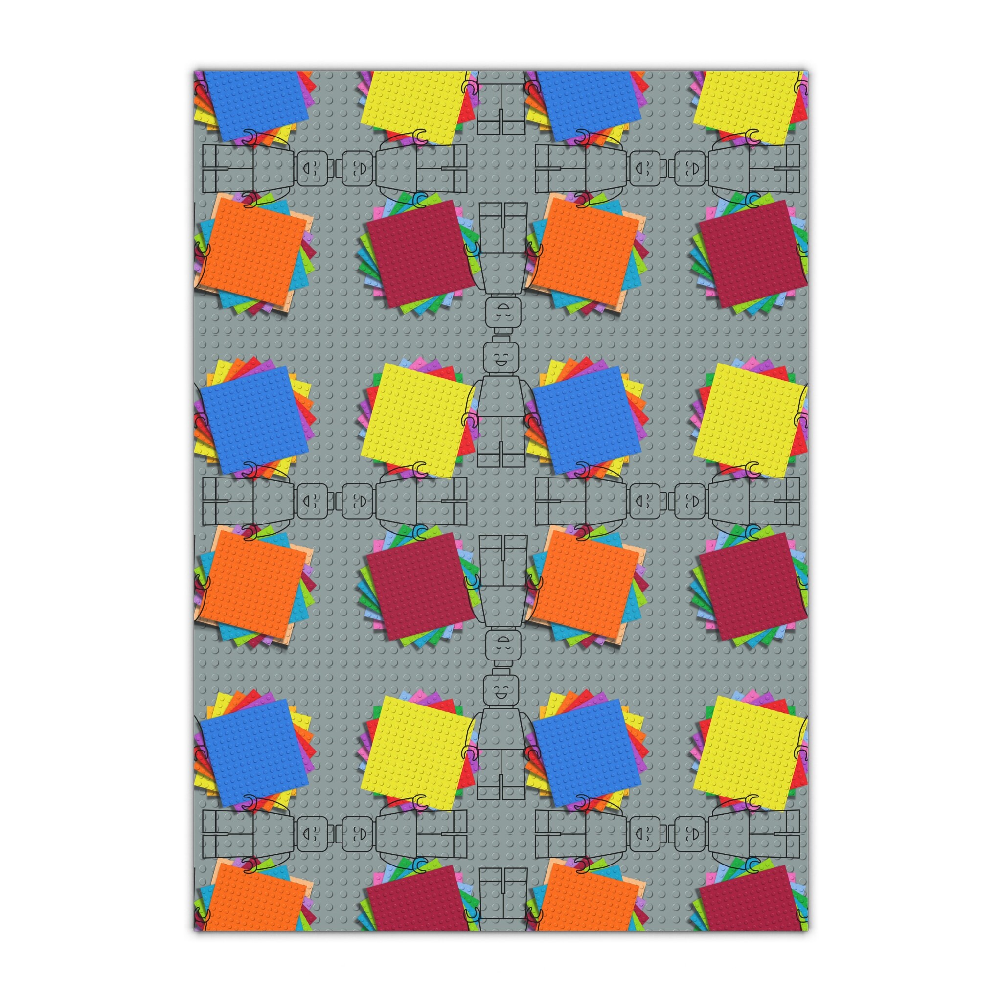 Building Blocks Wrapping Paper, Lego-inspired Gift Wrap - Etsy