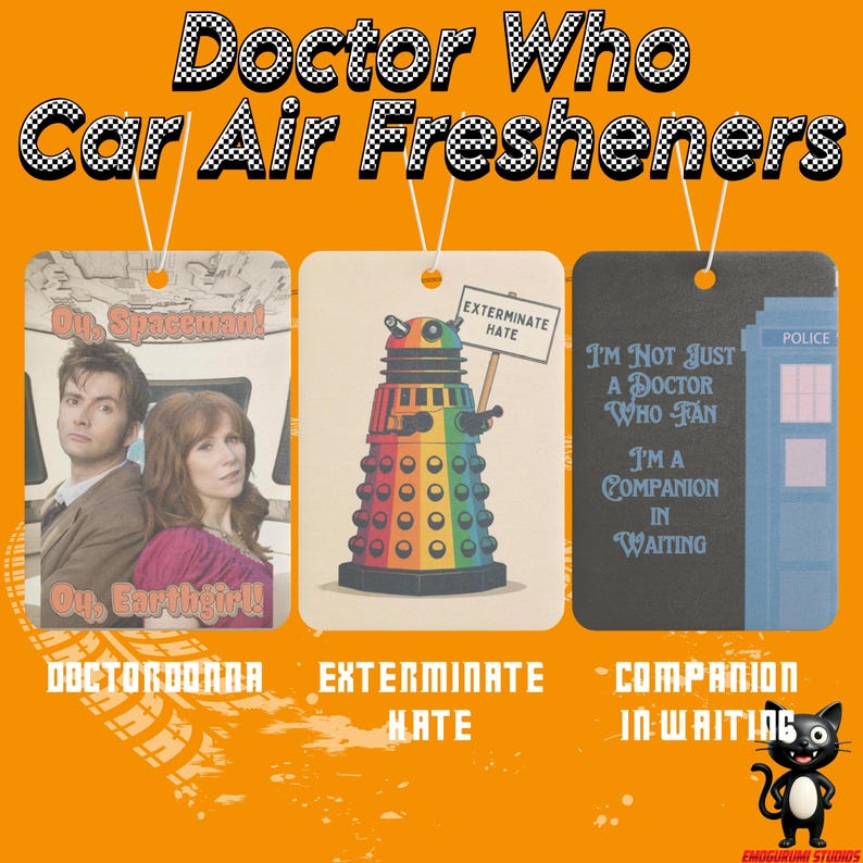 Doctor Who Car Air Fresheners | Six Designs - Etsy