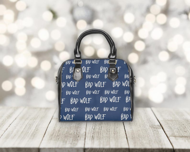 Stained Glass TARDIS Doctor Who Bag, Shoulder Purse, Bad Wolf Graffiti ...