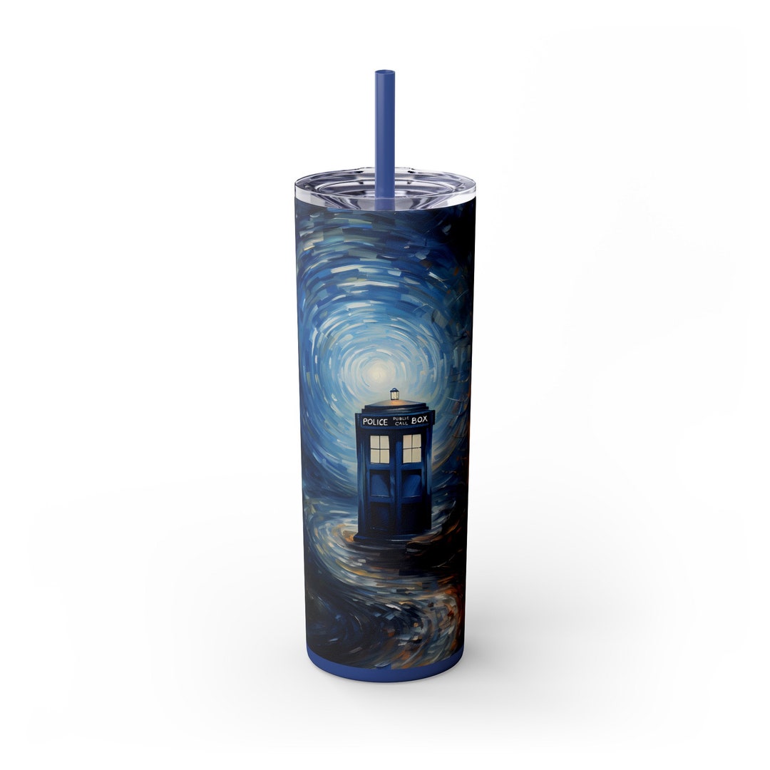 TARDIS on a Dark, Empty Road Skinny Tumbler With Straw, 20oz - Etsy