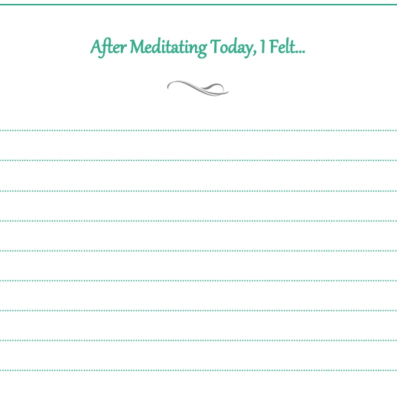 Just Breathe, Meditation Journal With 10 Journal Prompts, Instant ...