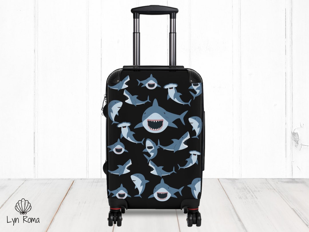 Great White Shark Suitcase. Personalized Custom Luggage in 3 Sizes ...