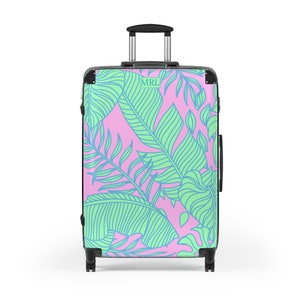 Palm Tree Suitcase. Available in 3 Sizes. Carry on Size is 22" X 14" X ...