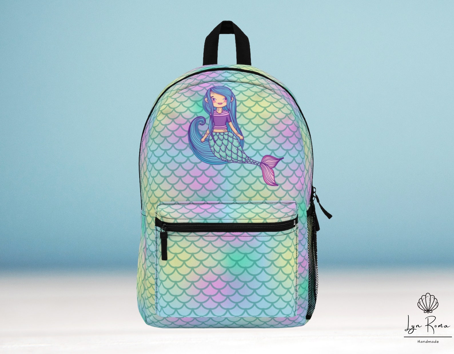 Mermaid Backpack. Mermaid Scales. Personalized Backpack - Etsy