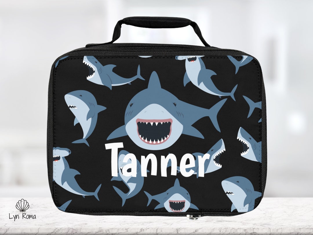 Great White Shark Personalized Lunch Box. 10" X 7.5" X 3". - Etsy