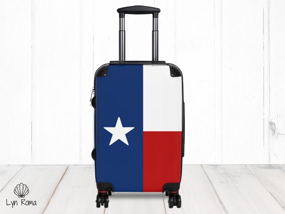 Texas State Flag Suitcase.personalized Custom Luggage in 3 - Etsy