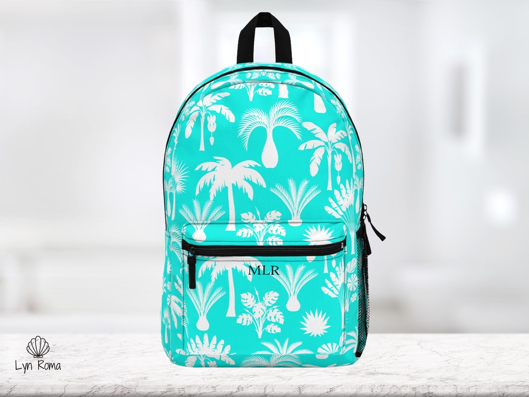 Palm Tree Personalized Backpack, Travel Bag, School or Work Bag. Custom ...