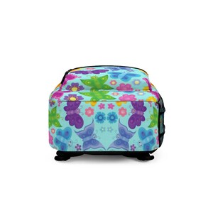 Butterfly Backpack in Purple and Blue. Personalized Backpack 18" X 13 ...