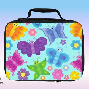 Purple Butterfly Personalized Lunch Box. 10" X 7.5" X 3". - Etsy