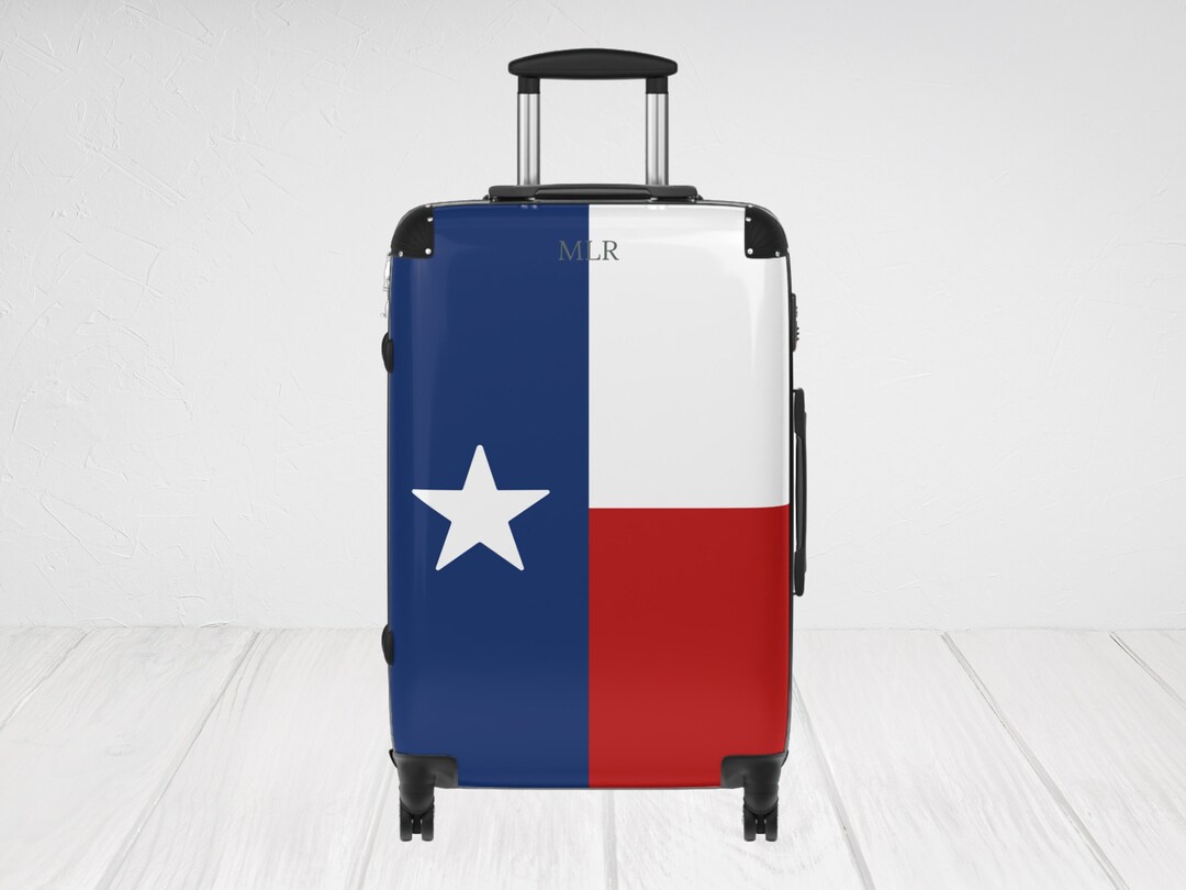 Texas State Flag Suitcase.personalized Custom Luggage in 3 Sizes ...
