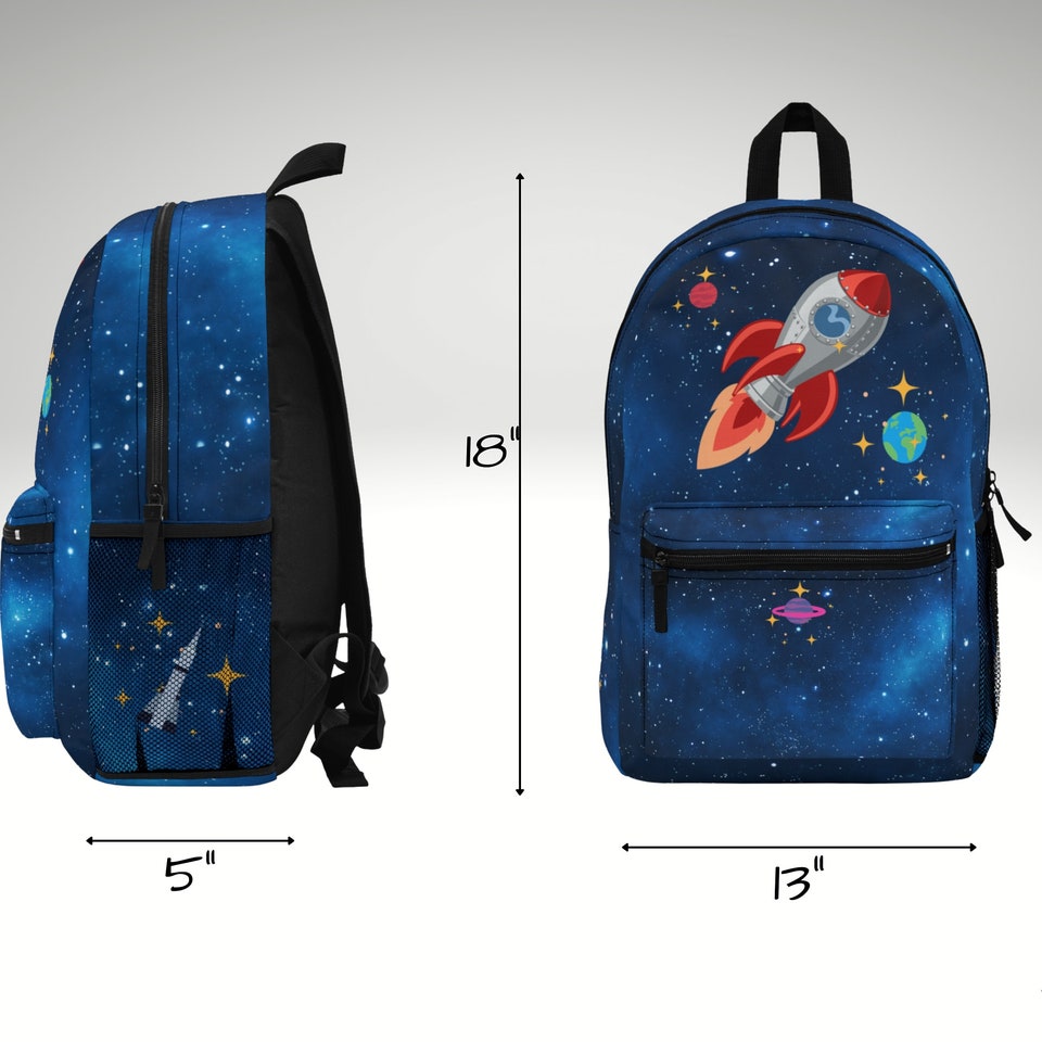 Spaceship backpack. planets, solar system. Personalized Back to School ...