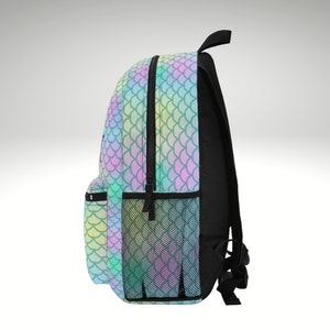 Mermaid Backpack. Mermaid Scales. Personalized Backpack 18" X 13" X 5 ...