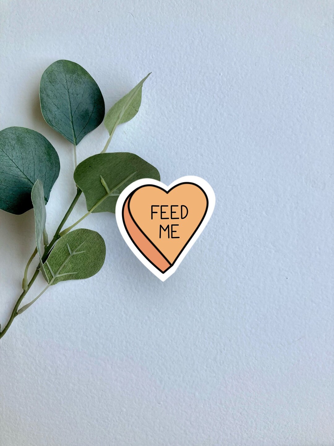 Feed Me Valentine Candy Heart Vinyl Sticker, Sarcastic Valentine Gift ...