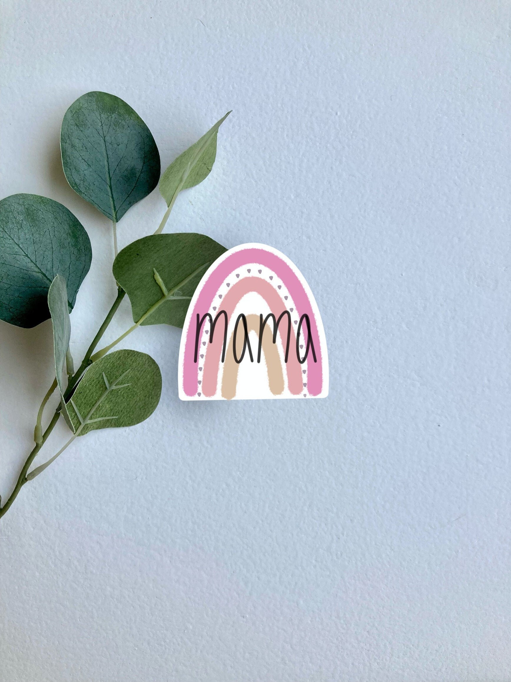 Mama Rainbow Vinyl Sticker Stickers for Mom Motherhood | Etsy