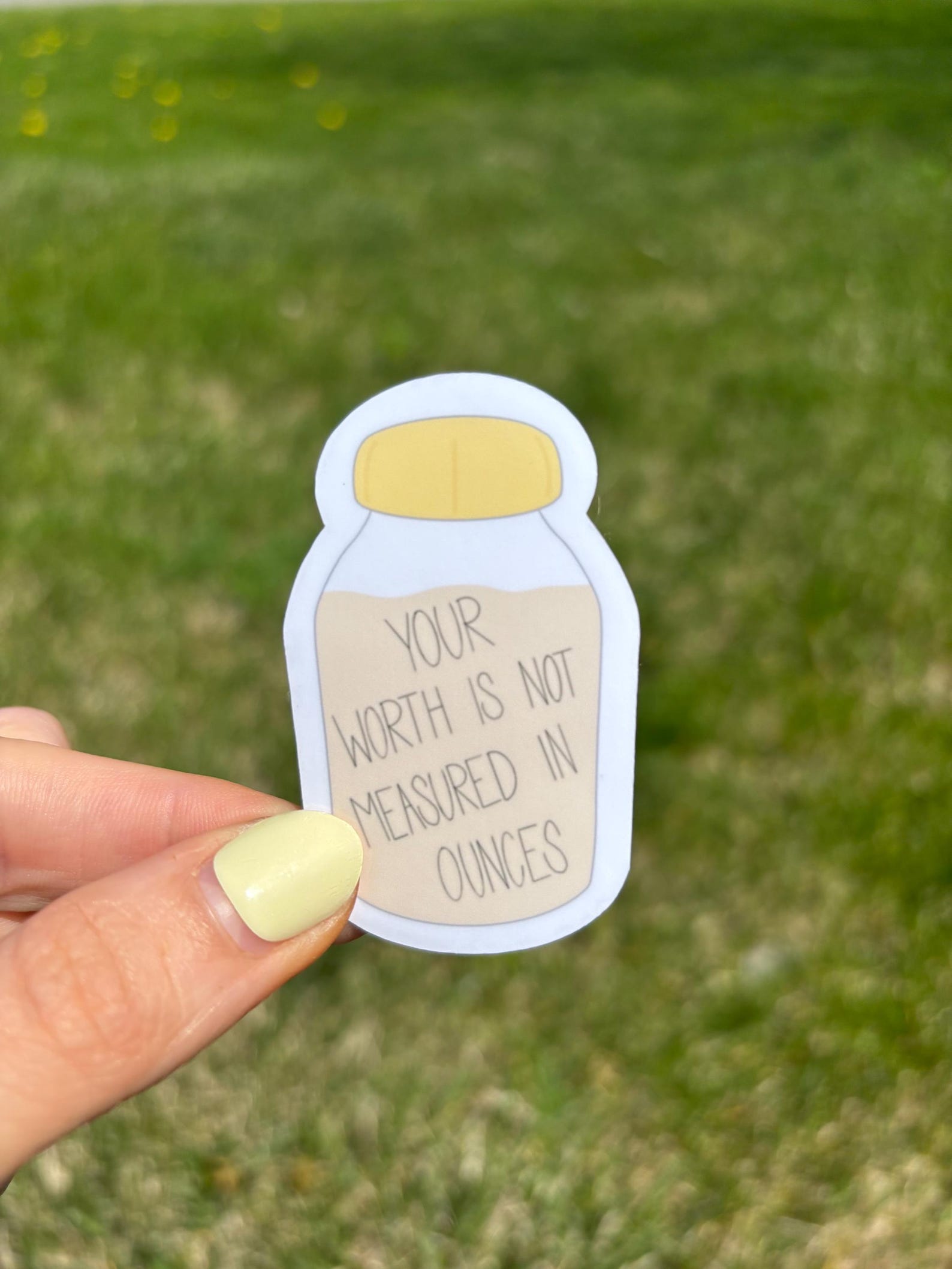Breastfeeding Support Vinyl Sticker: Your Worth is Not Measured - Etsy