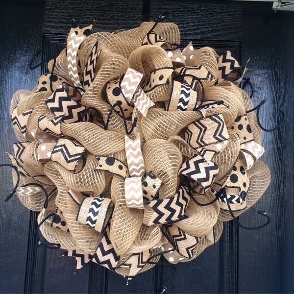 Chevron Wreath - Etsy