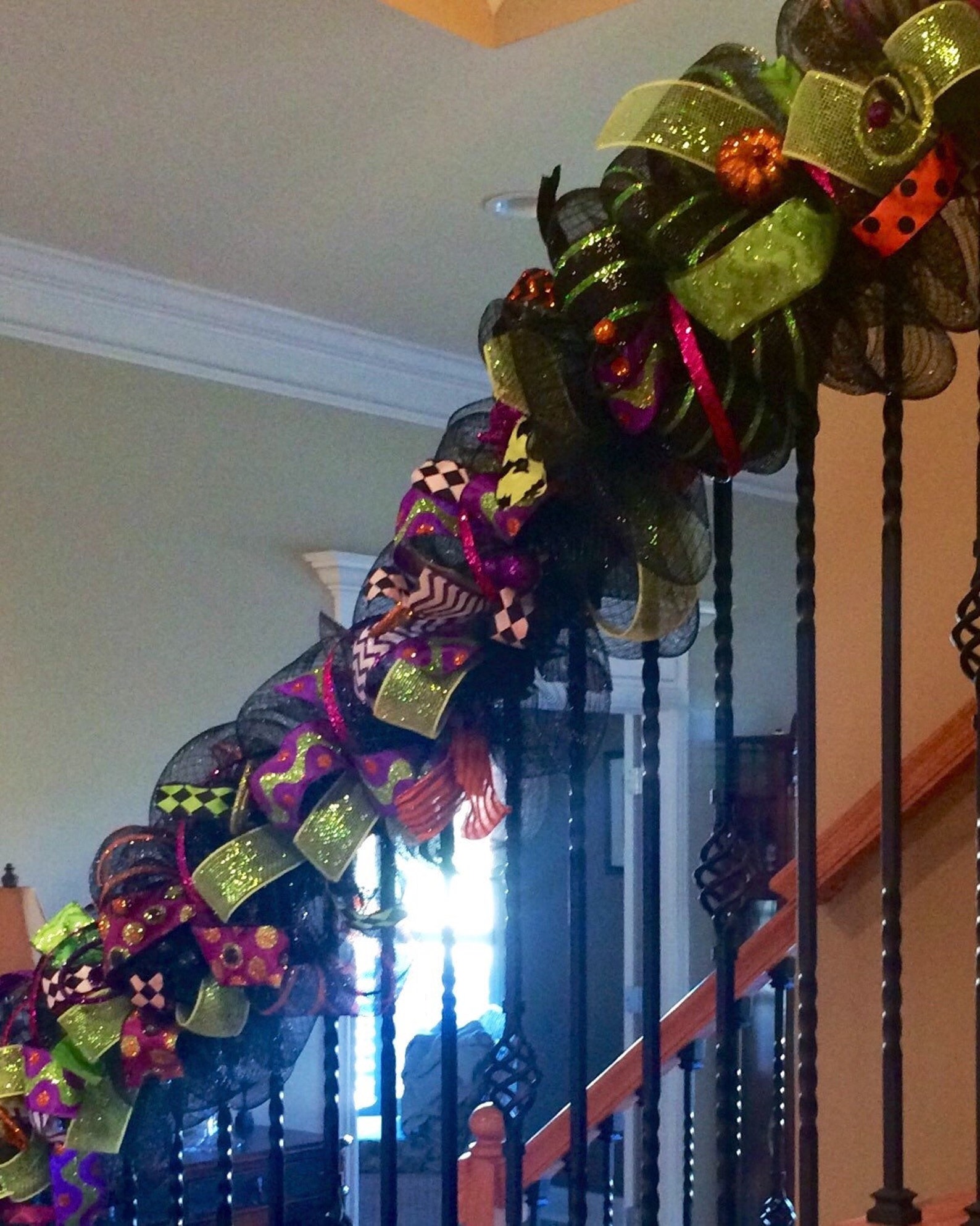 Deluxe Halloween Garland Halloween Decoration Mesh Garland - Etsy