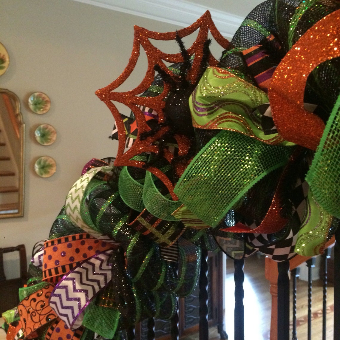 Deluxe Halloween Garland Halloween Decoration Mesh Garland - Etsy