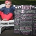 Chevron Light Pink and Green First Birthday Chalkboard Poster Girl 1st ...