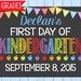 First Day of School Chalkboard Poster Printable Pre-k Preschool Photo ...