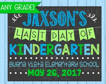 4TH GRADE Chalkboard Signs First Day & Last Day 2 Signs - Etsy