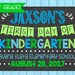 First Day of School Chalkboard Poster Printable Pre-k - Etsy