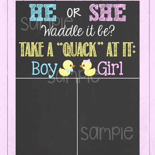 12 Printable Waddle It Be Gender Reveal Games Pink And Blue Etsy
