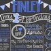 Chevron Blue First Birthday Chalkboard Poster Boy 1st Birthday Chalk ...