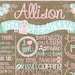 Burlap First Birthday Board Shabby Chic Birthday Vintage - Etsy