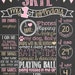 Chevron Pink and Gold First Birthday Chalkboard Poster Girl 1st ...