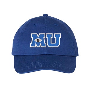 Monsters University MU Embroidered Hat, Adult Kids Sizes, Mike Wazowski ...