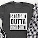Straight Outta Night Shift Nurse Shirt, Funny Nurse T-shirt, Nursing ...