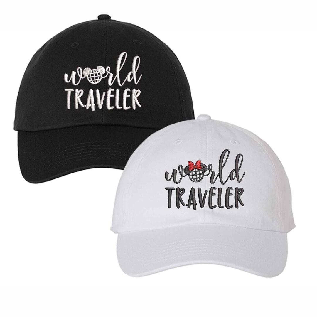 World Traveler Epcot Hat Mickey Mouse | Minnie Mouse Cap Adult Kids ...