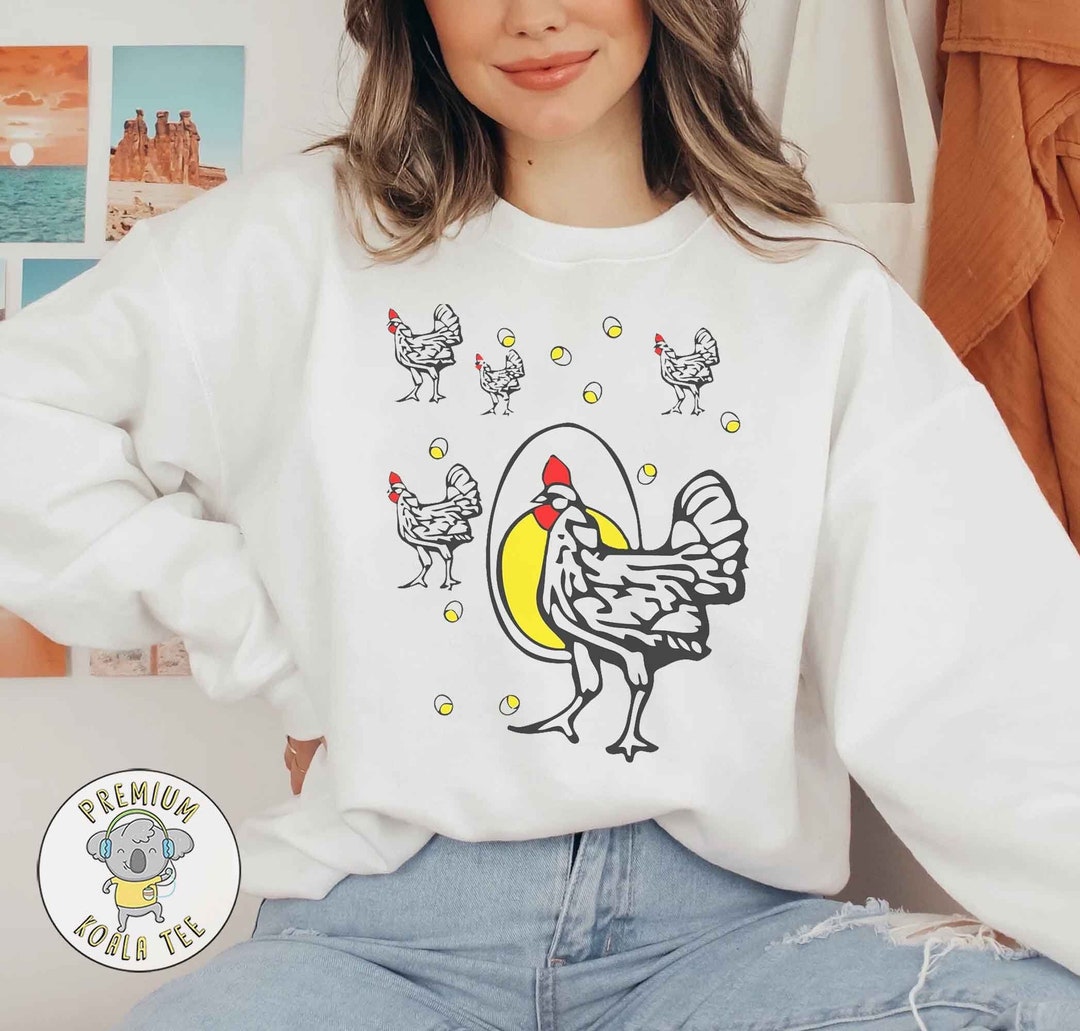 Roseanne Chicken Sweatshirt, Roseanne Barr, Funny Chicken Sweatshirt ...
