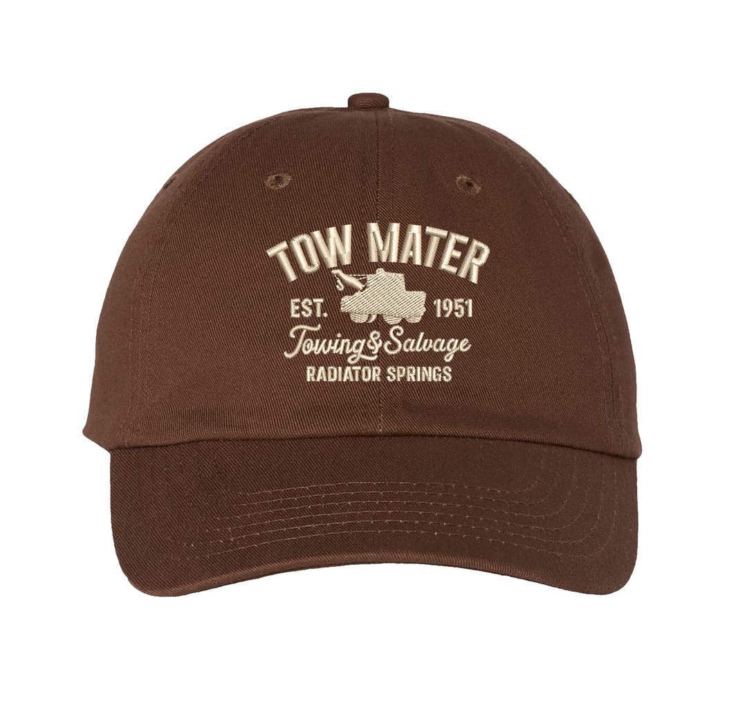 Cars Tow Mater Towing and Salvage Hat, Disney Cars Mater Hat ...