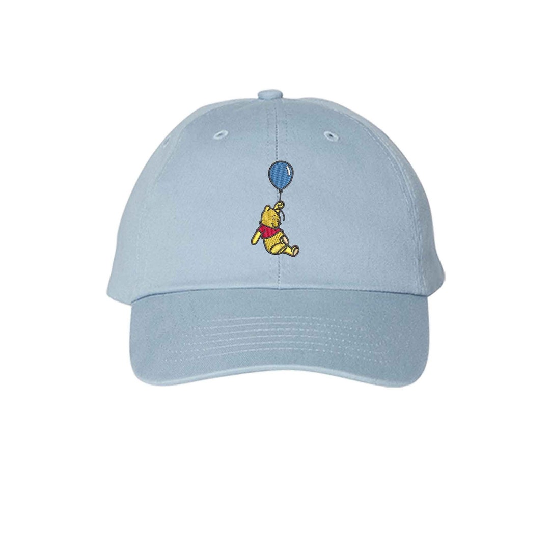 Pooh With Balloon Hat, Adult Kids Sizes, Cute Pooh Embroidered Hat ...