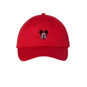 Mickey Mouse Face Hat Adult Kids Sizes, Retro Mickey Embroidered Hat ...