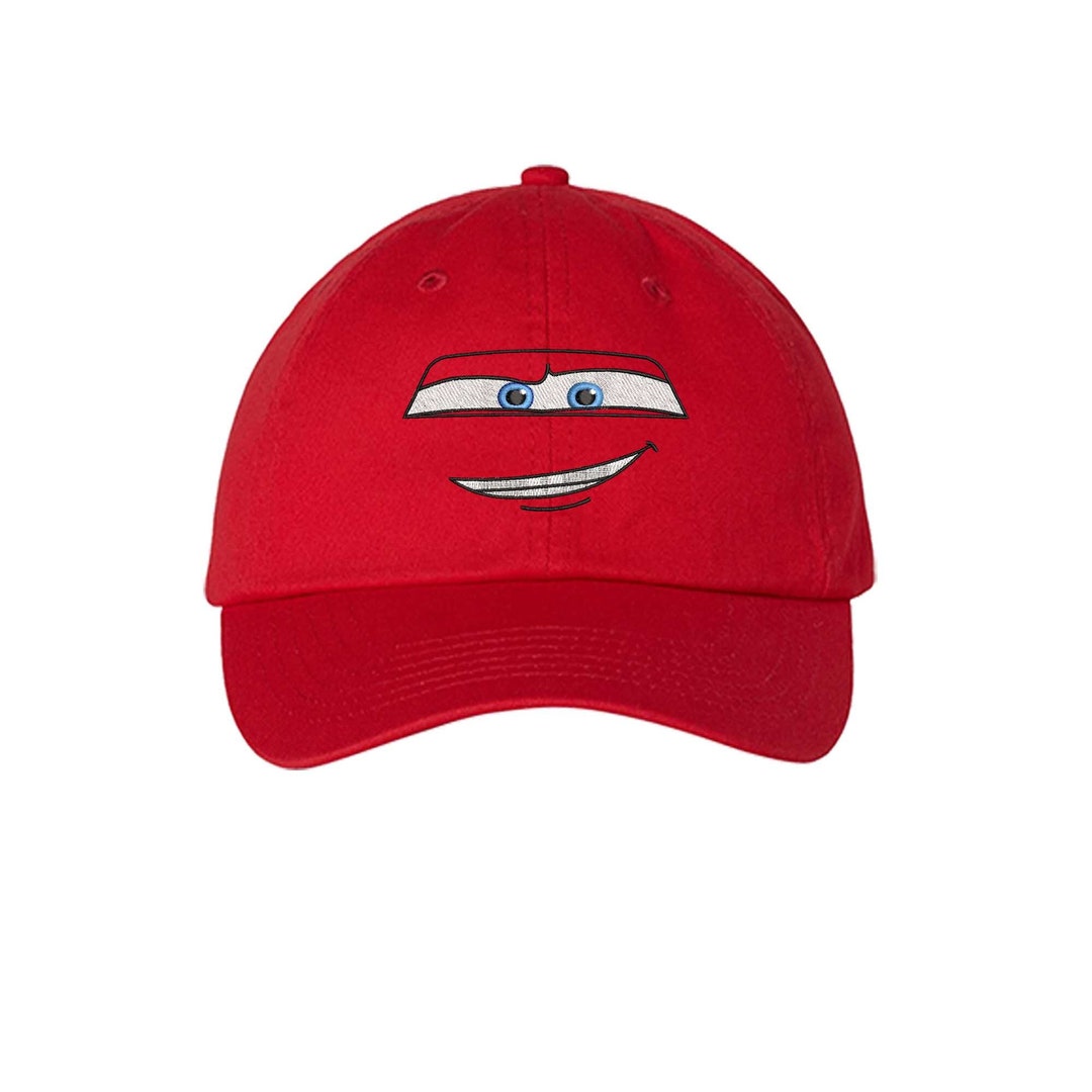 Cars Lightning Mcqueen Face Embroidered Hat Disneyland WDW Magic ...