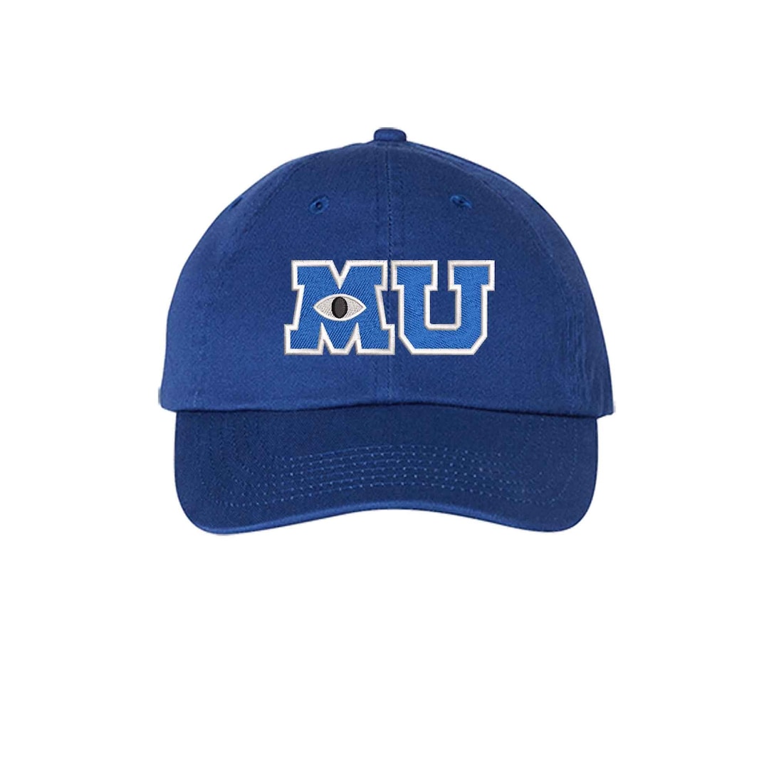 Monsters University MU Embroidered Hat, Adult Kids Sizes, Mike Wazowski ...