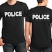 POLICE Logo T-shirt Halloween Costume 2 Sided Print Shirts - Etsy