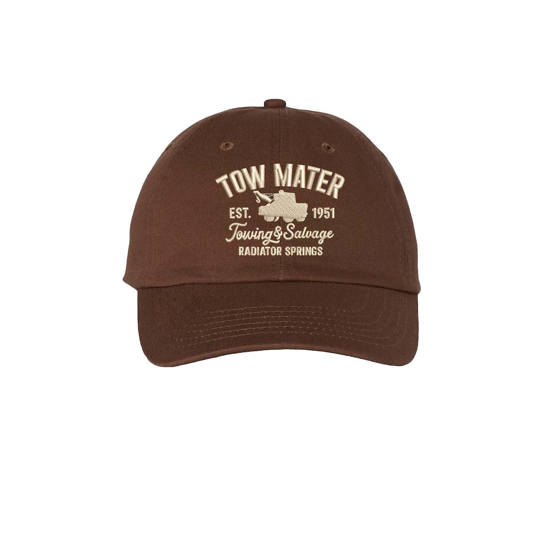 Cars Tow Mater Towing and Salvage Hat, Disney Cars Mater Hat ...