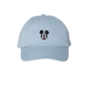 Mickey Mouse Face Hat Adult Kids Sizes, Retro Mickey Embroidered Hat ...