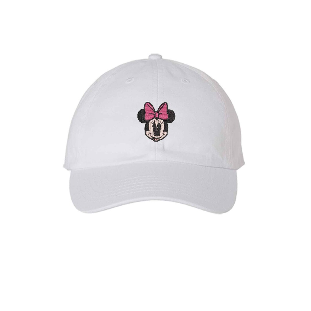 Minnie Mouse Hat Adult Kids Sizes, Retro Minnie Embroidered Hat ...