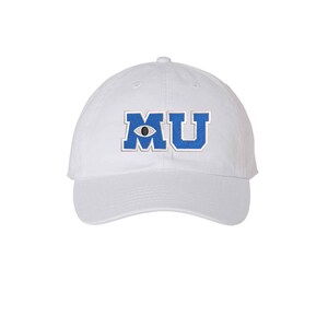 Monsters University MU Embroidered Hat, Adult Kids Sizes, Mike Wazowski ...
