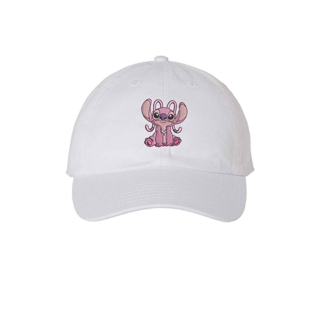 Lilo & Stitch Angel Hat Adult Kids Sizes, Cute Alien Ohana Embroidered ...