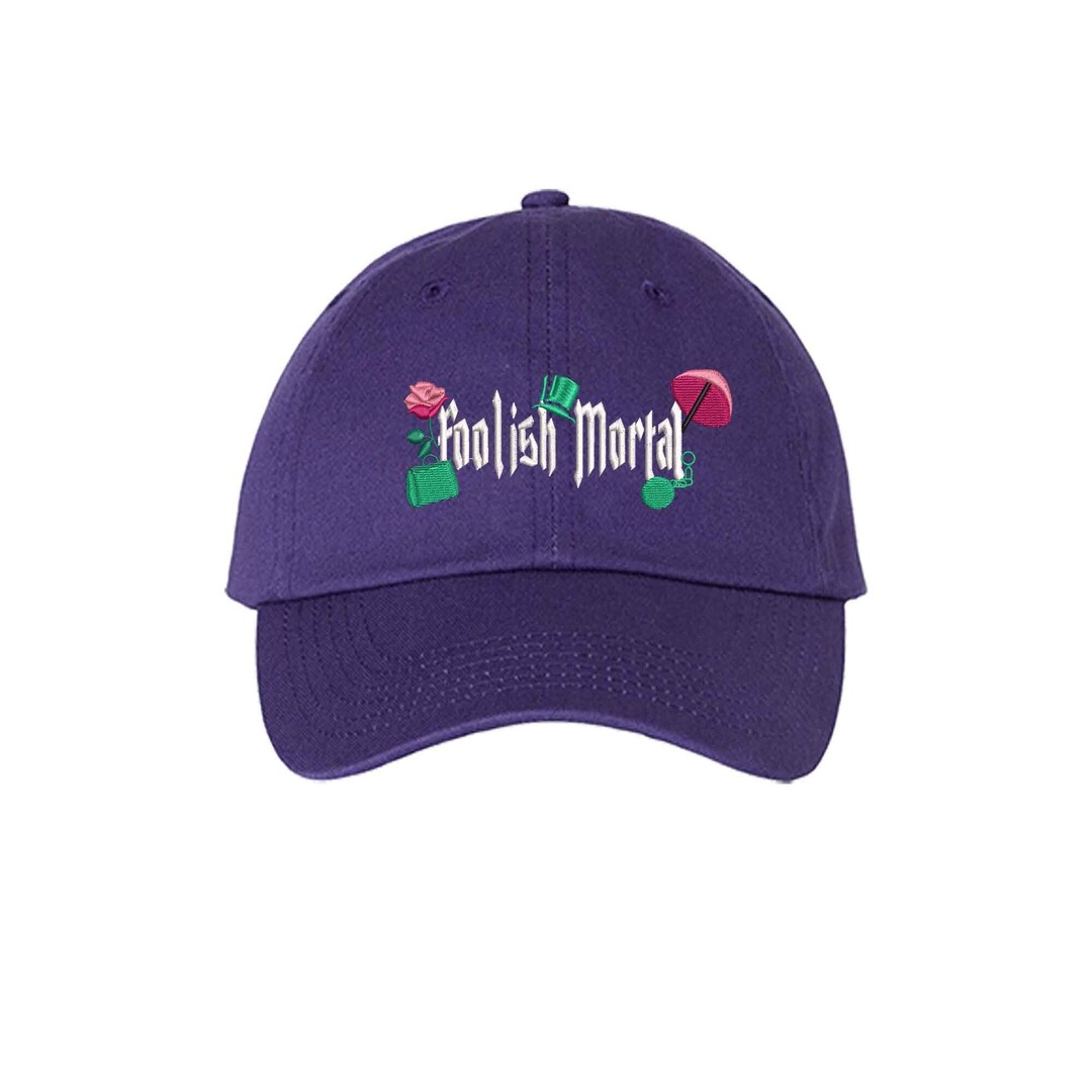 Foolish Mortal Hat, Adult Kids Sizes, Foolish Mortal Embroidered Hat ...