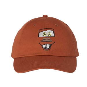 Cars Lightning Mcqueen Tow Mater Face Embroidered Hat Disneyland ...
