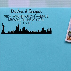New York Address Stamp, New York City Stamp, NYC Address Stamp, Self ...